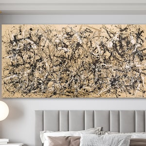 Jackson Pollock Autumn Rhythm No.30 Canvas Print Abstractionism Bright ...