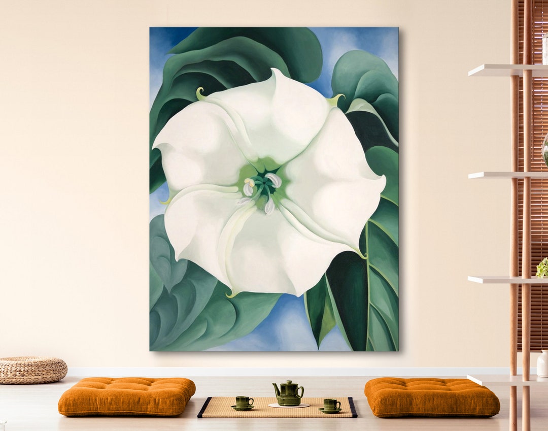 Georgia O'keeffe Jimson Weed White Flower No. 1 Print Canvas Bright ...