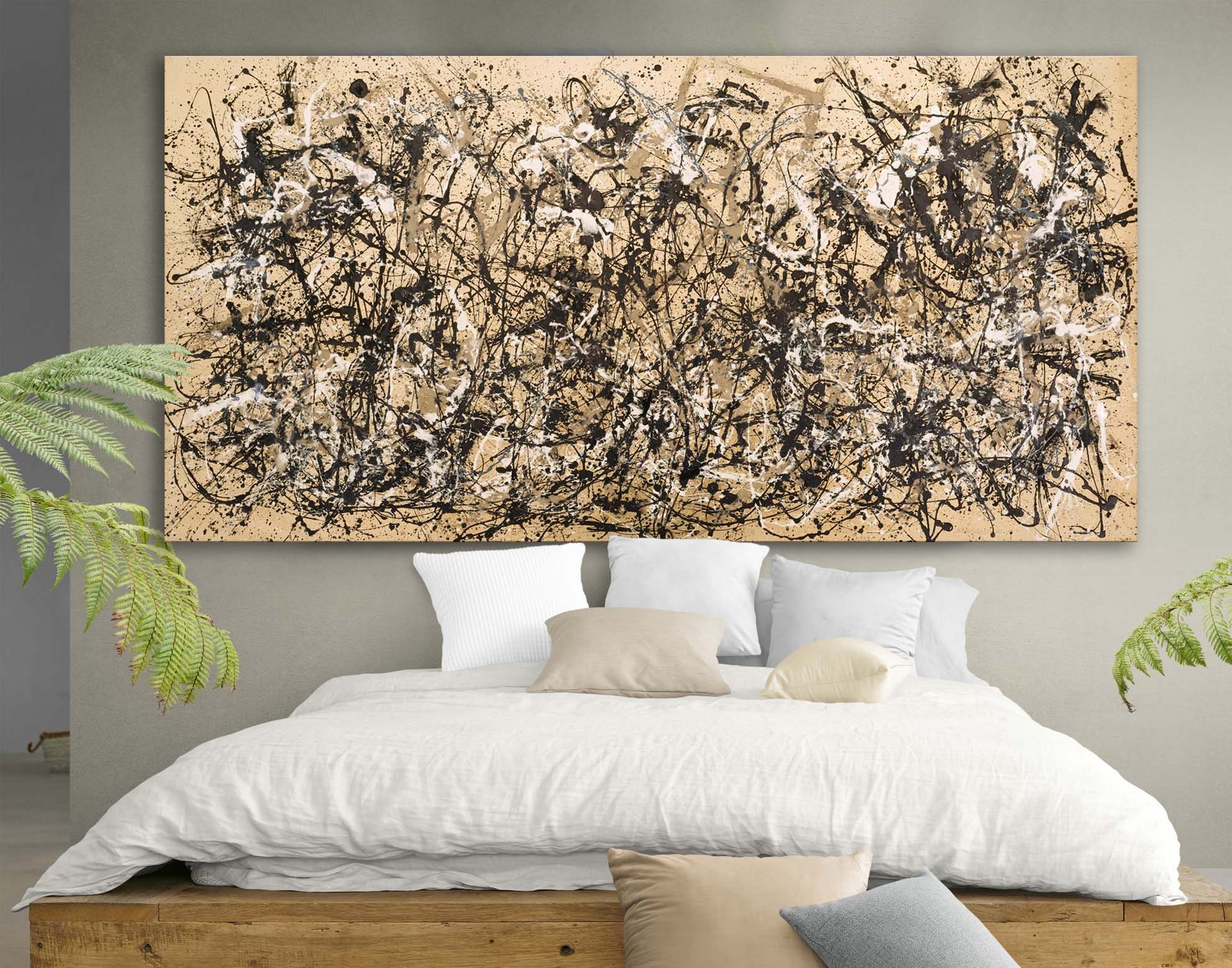 Jackson Pollock Autumn Rhythm No.30 Canvas Print Abstractionism Bright ...