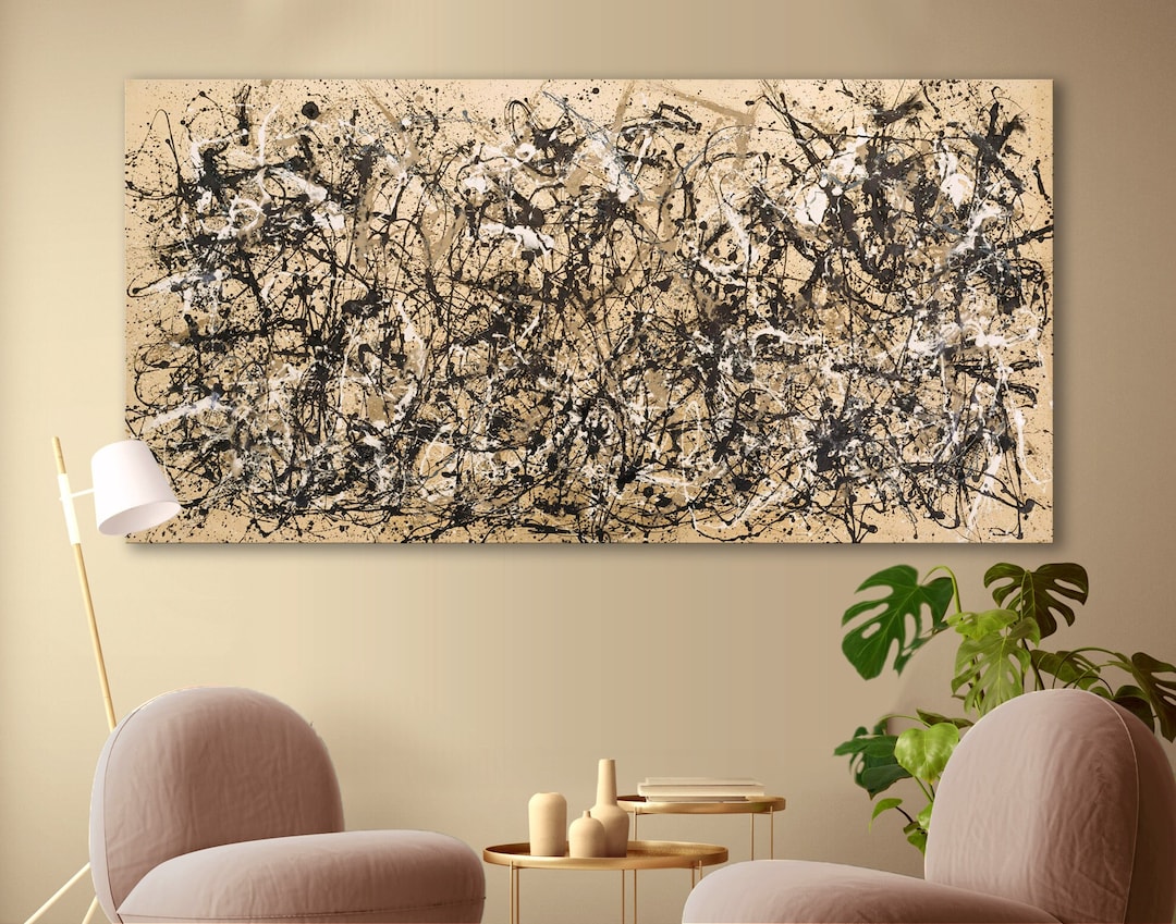 Jackson Pollock Autumn Rhythm No.30 Canvas Print Abstractionism Bright ...