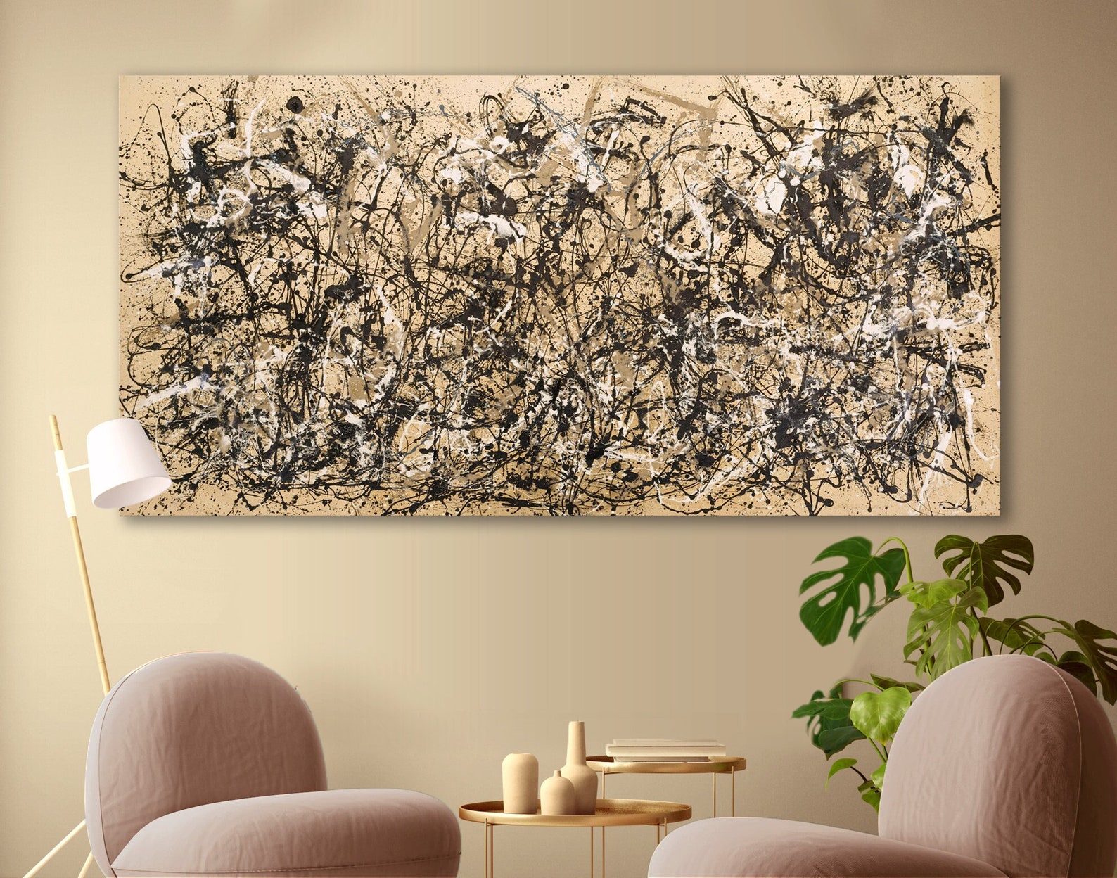Jackson Pollock Autumn Rhythm No.30 Canvas Print Abstractionism Bright ...