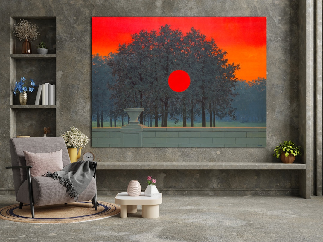 Rene Magritte the Banquet Print on Canvas Popular Expensive Art Living ...