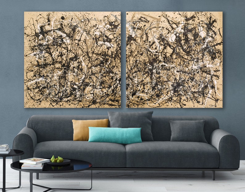 Jackson Pollock Autumn Rhythm No.30 Canvas Print Abstractionism Bright ...