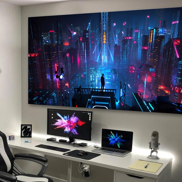 Cyberpunk Wall Art - Etsy