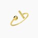 9ct Gold Dainty Stacker Ring - Bar Bead Design - Handcrafted Jewelry - Etsy