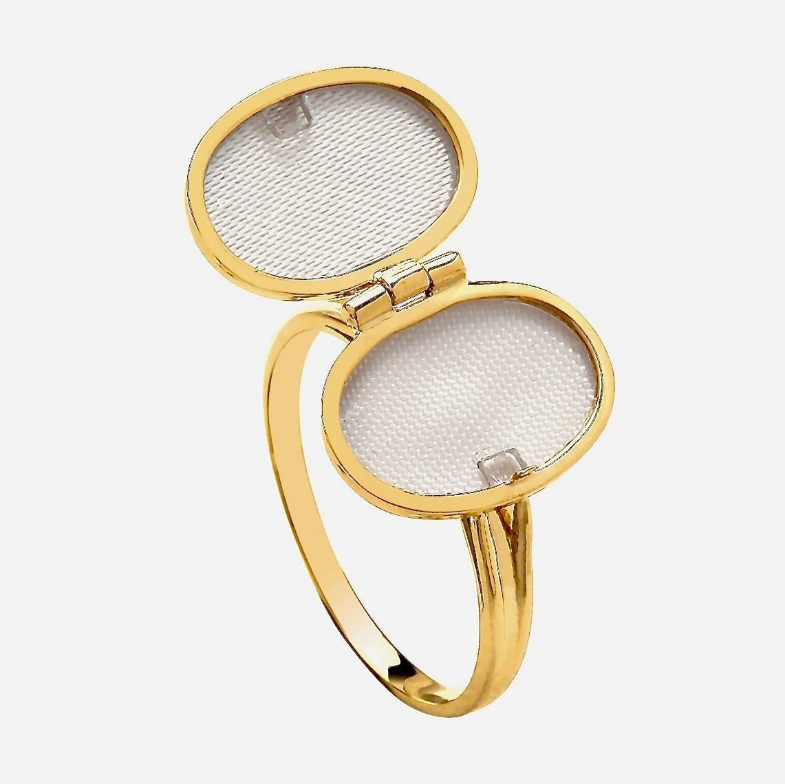 9ct Gold Oval Locket Keep Safe Ring -BARRETT JEWELLERY - Etsy