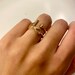 9ct Gold Dainty Stacker Ring - Bar Bead Design - Handcrafted Jewelry - Etsy