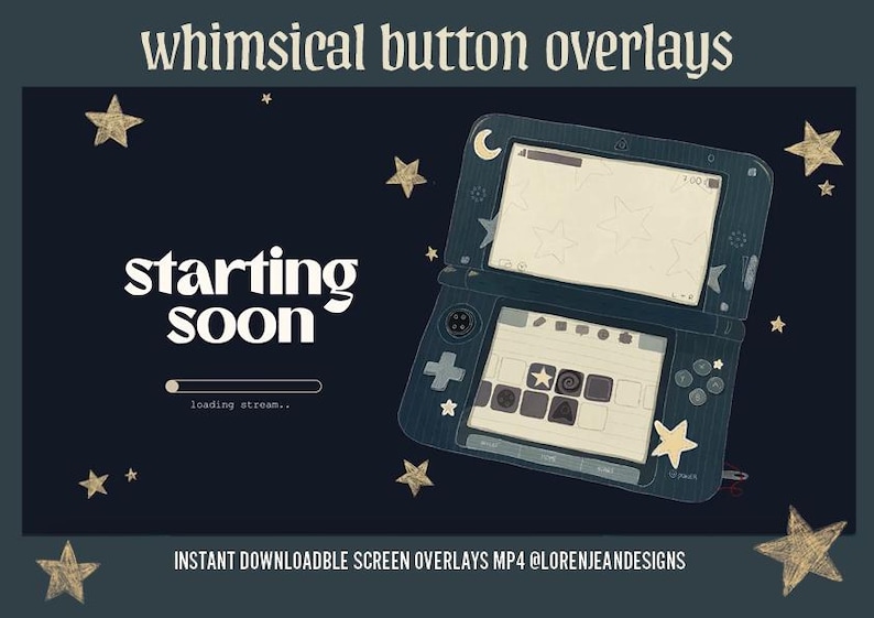 Animated Whimsical Coraline Overlay / VTUBER Stream Overlays ...