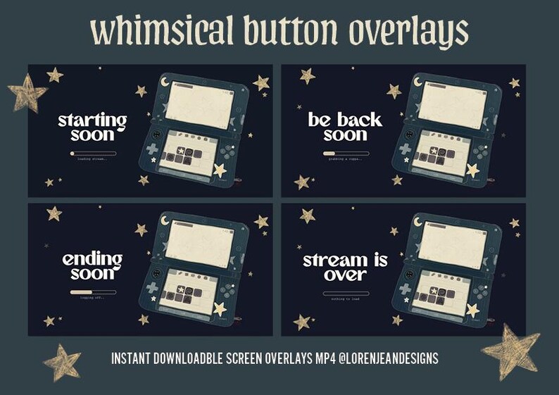 Animated Whimsical Coraline Overlay / VTUBER Stream Overlays ...