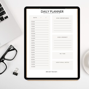 Time Management Tracker and Schedule for Day, Week, Month; Planner for ...