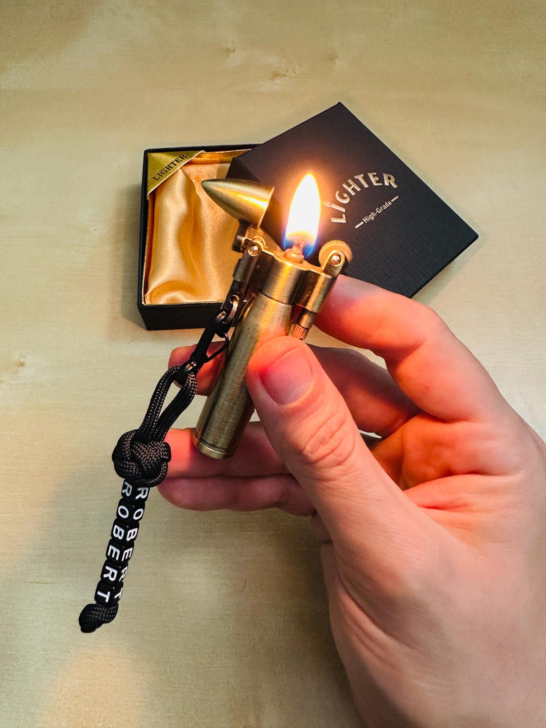 Personalized Retro Trench Lighter, Bullet Lighter, Zippo Lighter Style ...