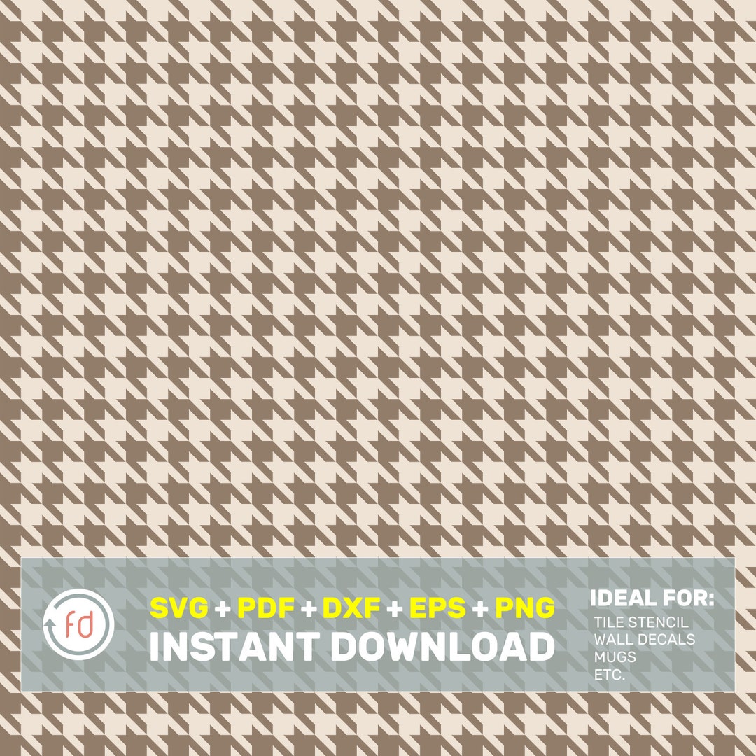 Pied De Poule Style Pattern, in Digital Format. Editable Vector File ...