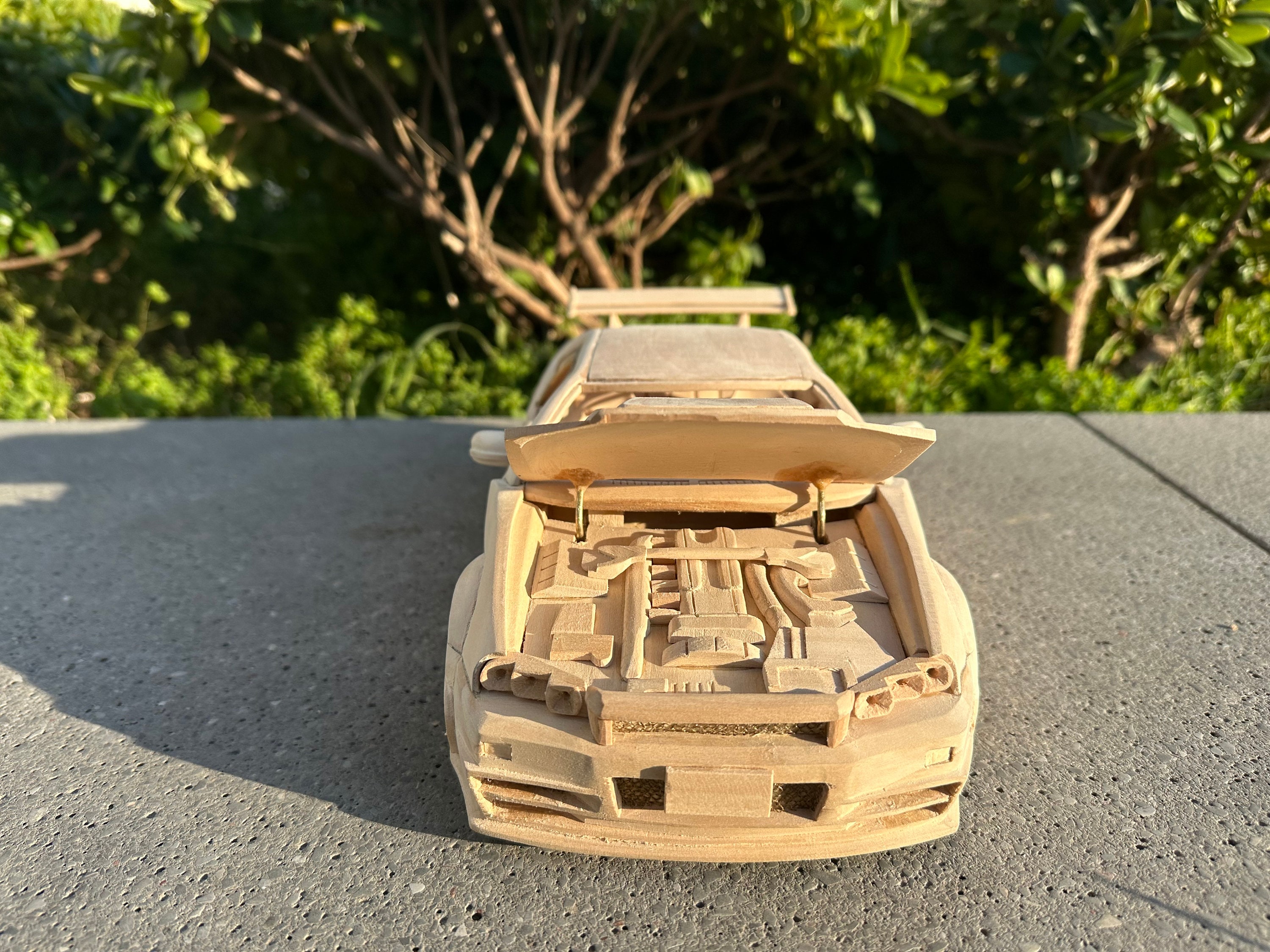 Nissan Skyline GTR, R34, 1/13 Scale, Wooden Car, Handcrafted Toys ...