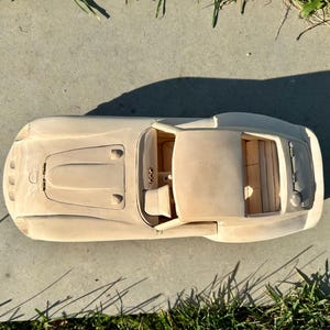 Handmade Ferrari 250 GTO Wooden Car Model, Natural Lime Wood - Etsy