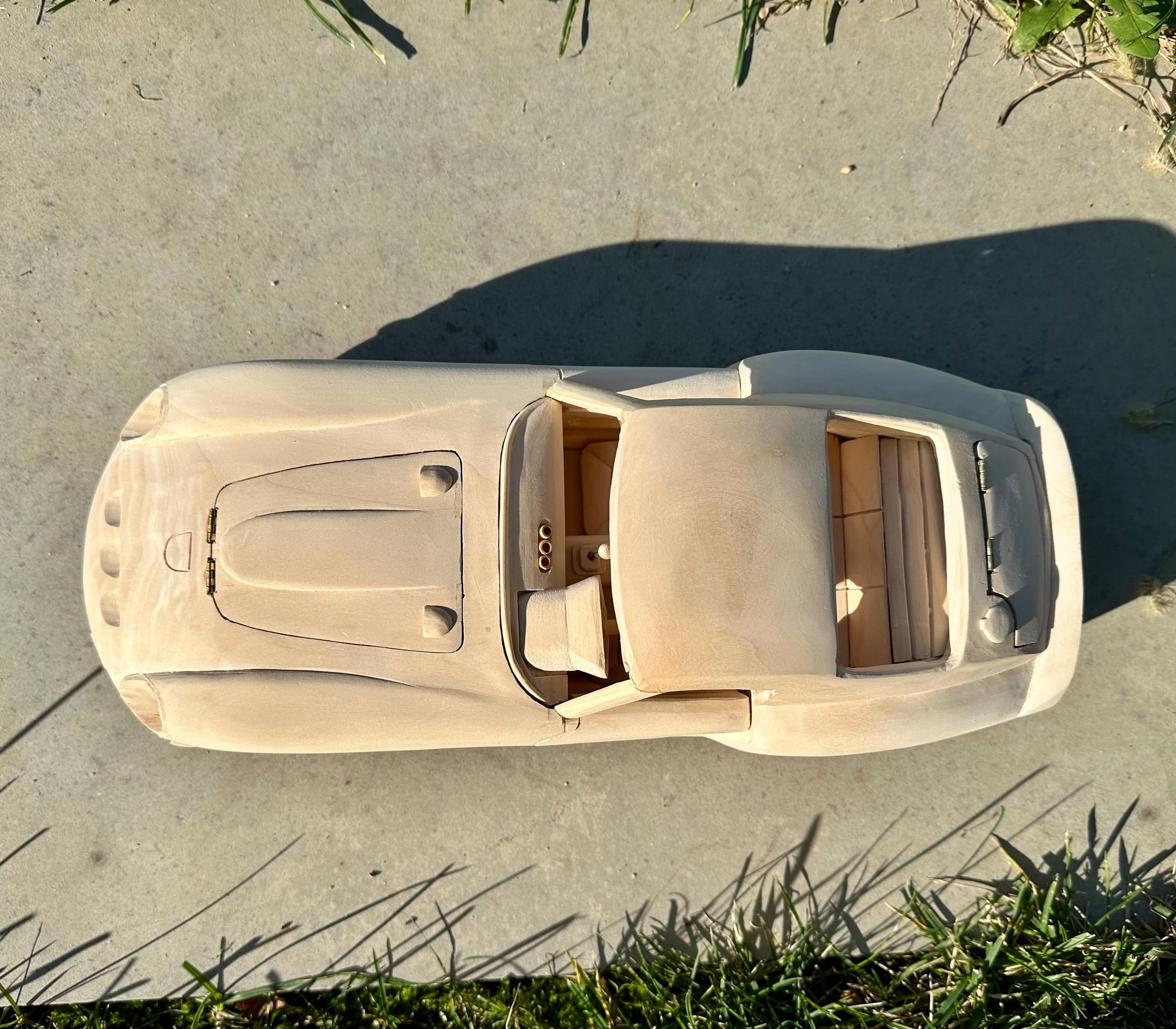 Handmade Ferrari 250 GTO Wooden Car Model, Natural Lime Wood - Etsy