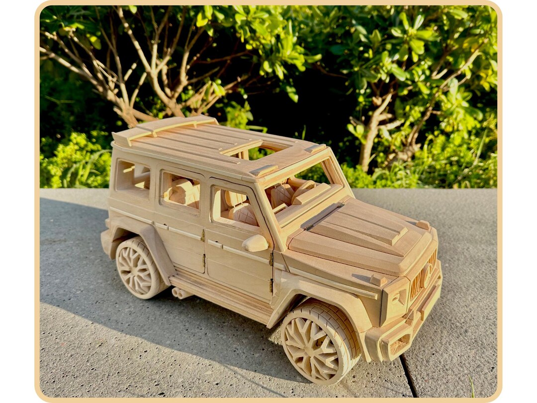 Handmade Mercedes G63 Brabus Wood Car Model (1:13 Scale) - Etsy