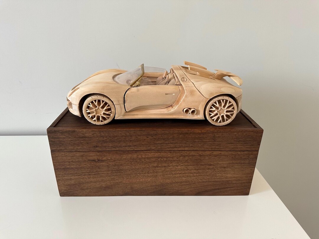 Custom Wooden Porsche and Memorial Box, Carmodel, 1:13 Scale ...