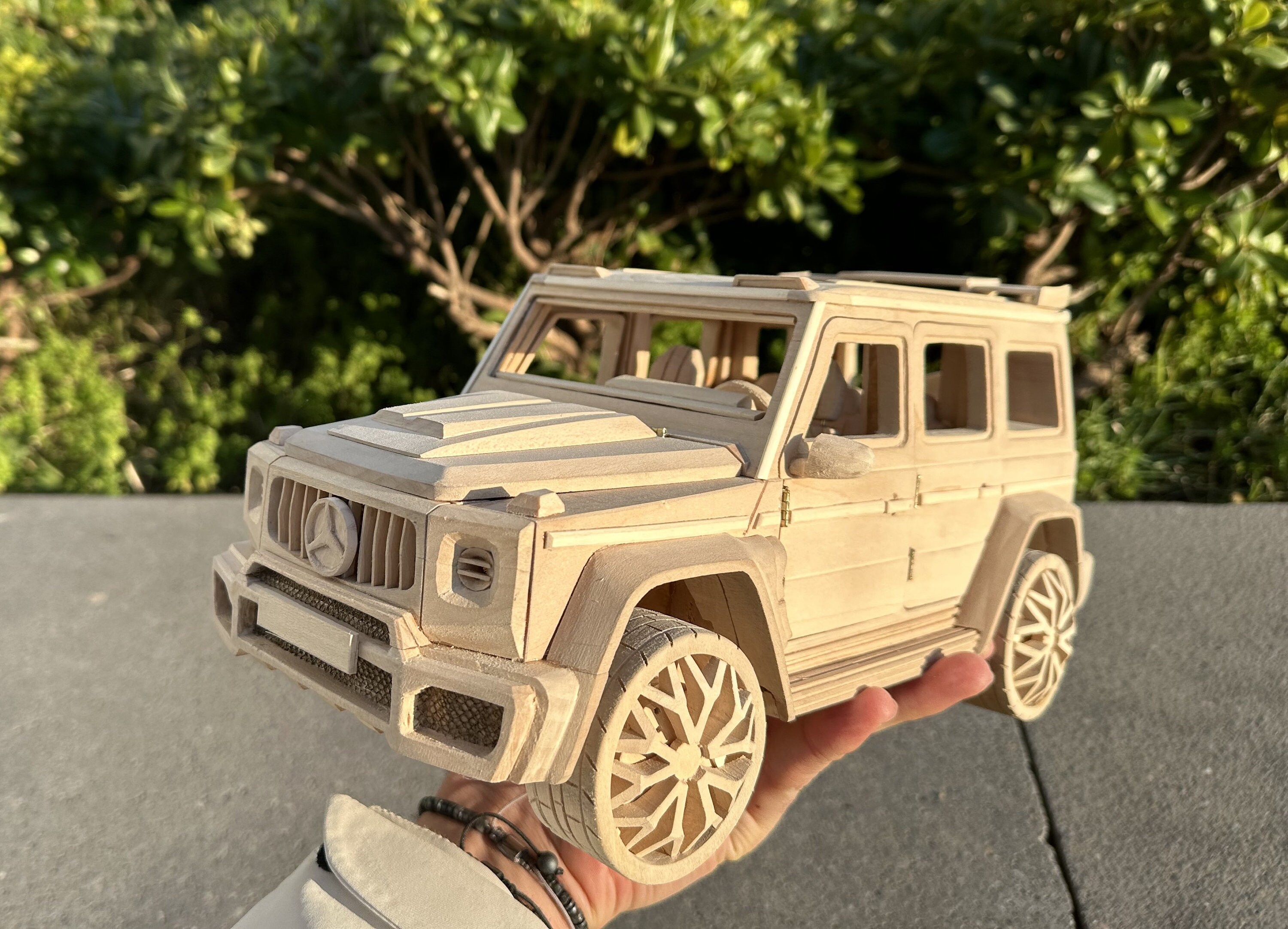 Handmade Mercedes G63 Brabus Wood Car Model (1:13 Scale) - Etsy