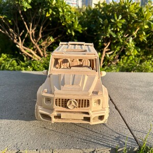 Mercedes G63 Brabus Carmodel 1:13 Scale, Handcrafted From Natural Wood ...