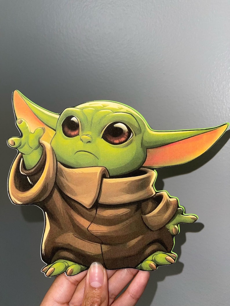 Baby Yoda Inspired Cake Topper Birthday Cake Topper Baby - Etsy