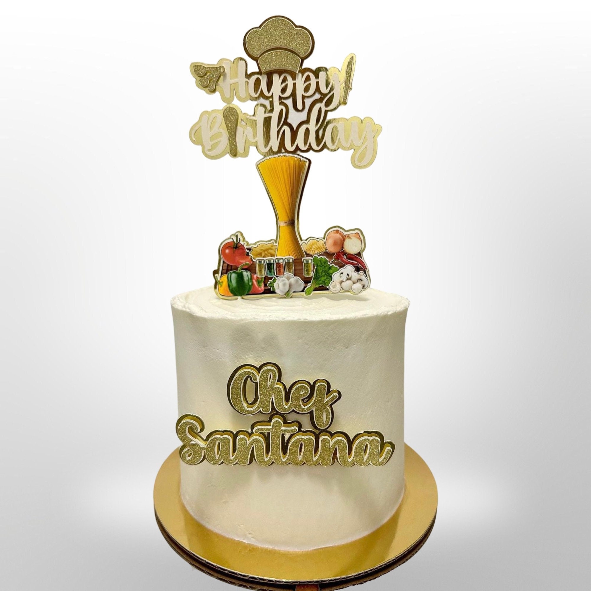 Chef Cake Topper/chef Theme/ Chef Party/ Chef Birthday/ Birthday Party ...