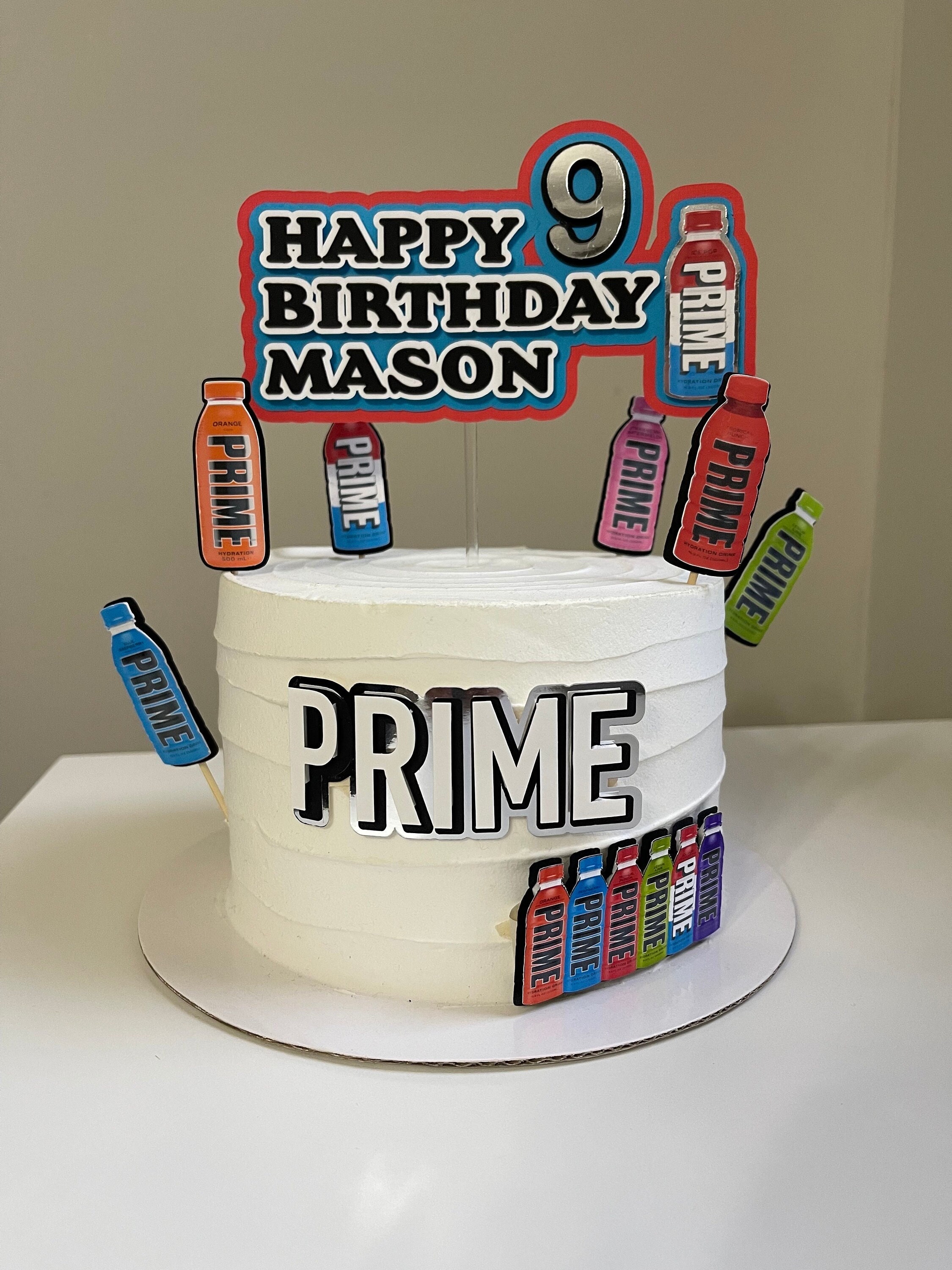Prime Hydration Drink Inspired Cake Topper Prime Sports Drink Inspired ...