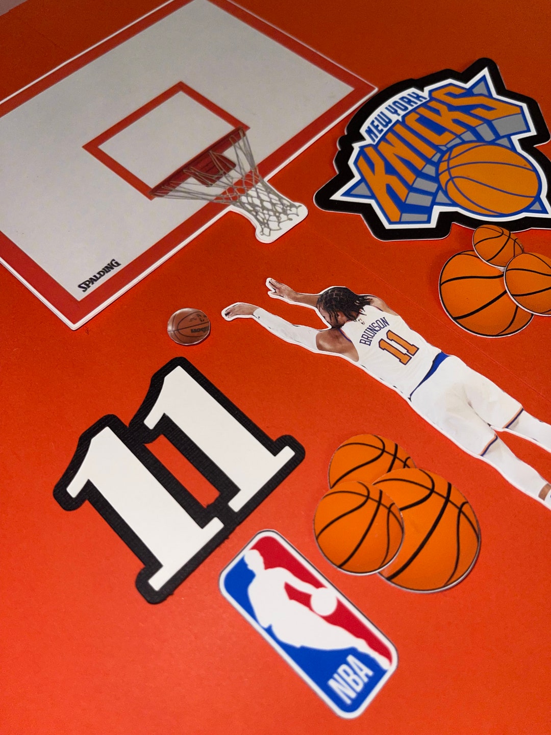 Knicks Inspired Cake Topper Brunson Inspired Cake Topper Basketball ...