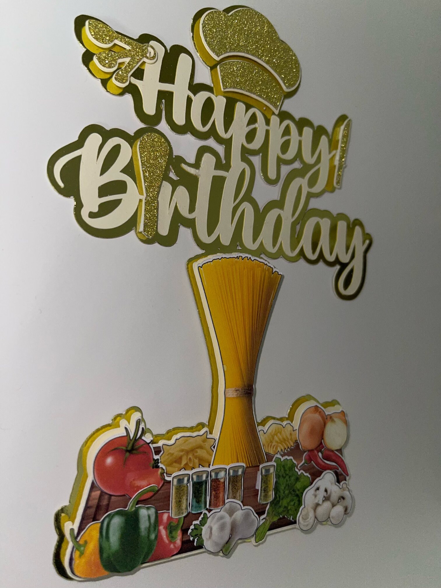 Chef Cake Topper/chef Theme/ Chef Party/ Chef Birthday/ Birthday Party ...