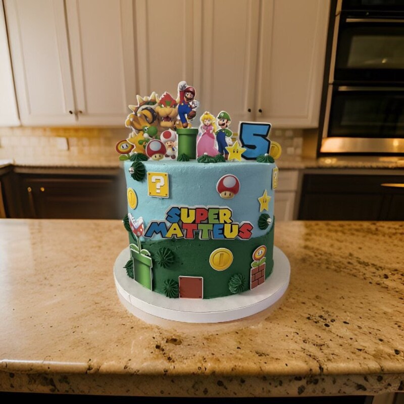 Luigi Cake - Etsy