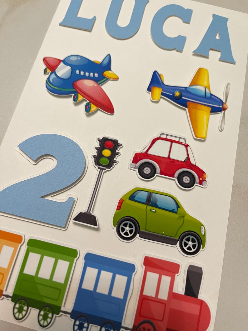 Transportation Theme Cake Topper Cars Trains Planes Cake Topper - Etsy