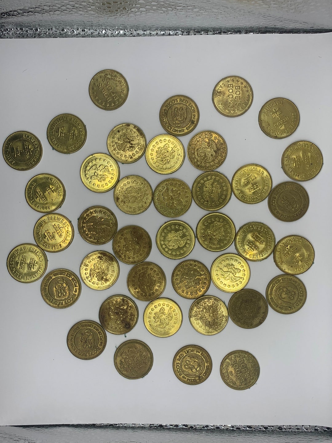 Lot of 39 Vintage Tokens - Etsy