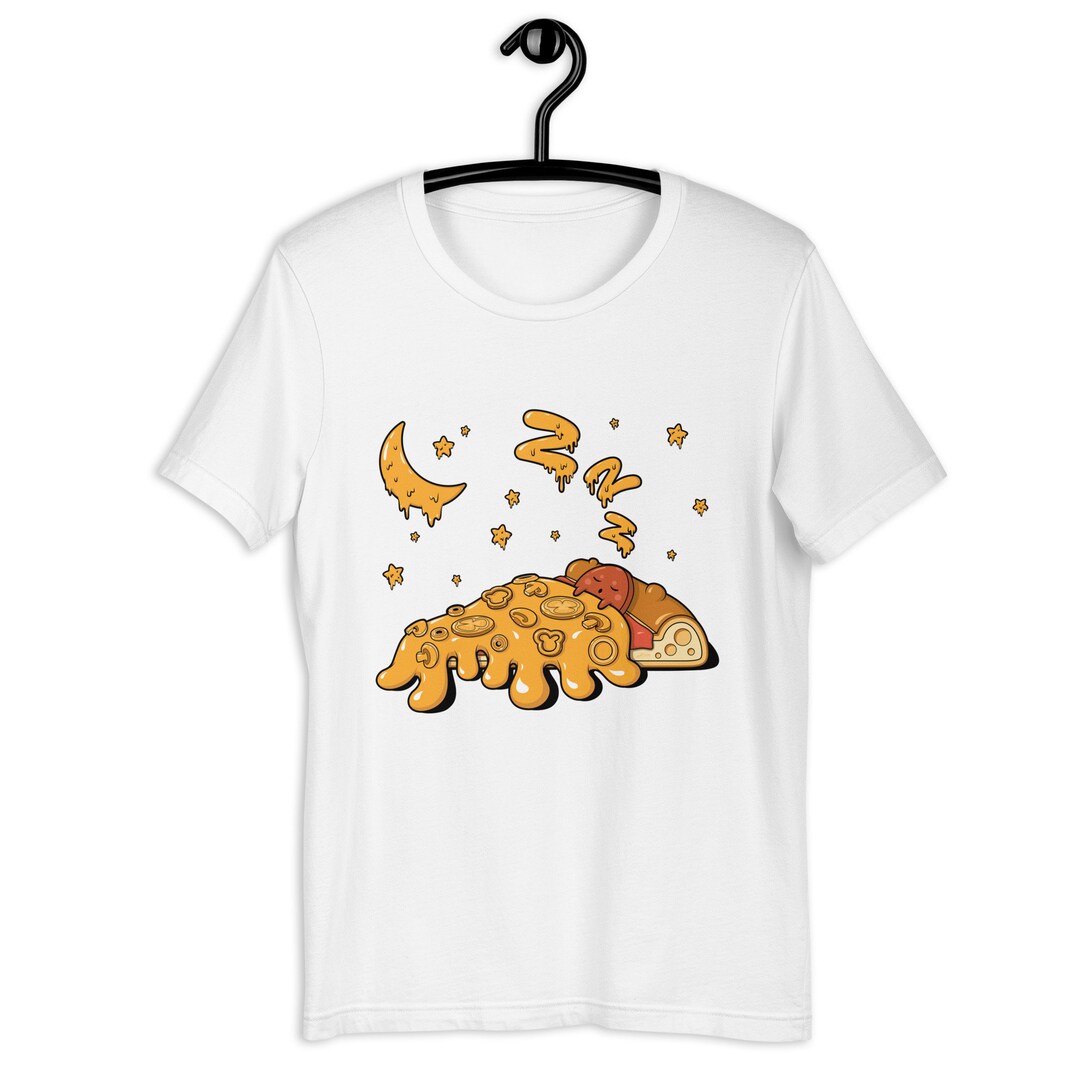 Pepperoni Sleeping Pizza Cheese Blanket W Moon N Stars Unisex Tee - Etsy