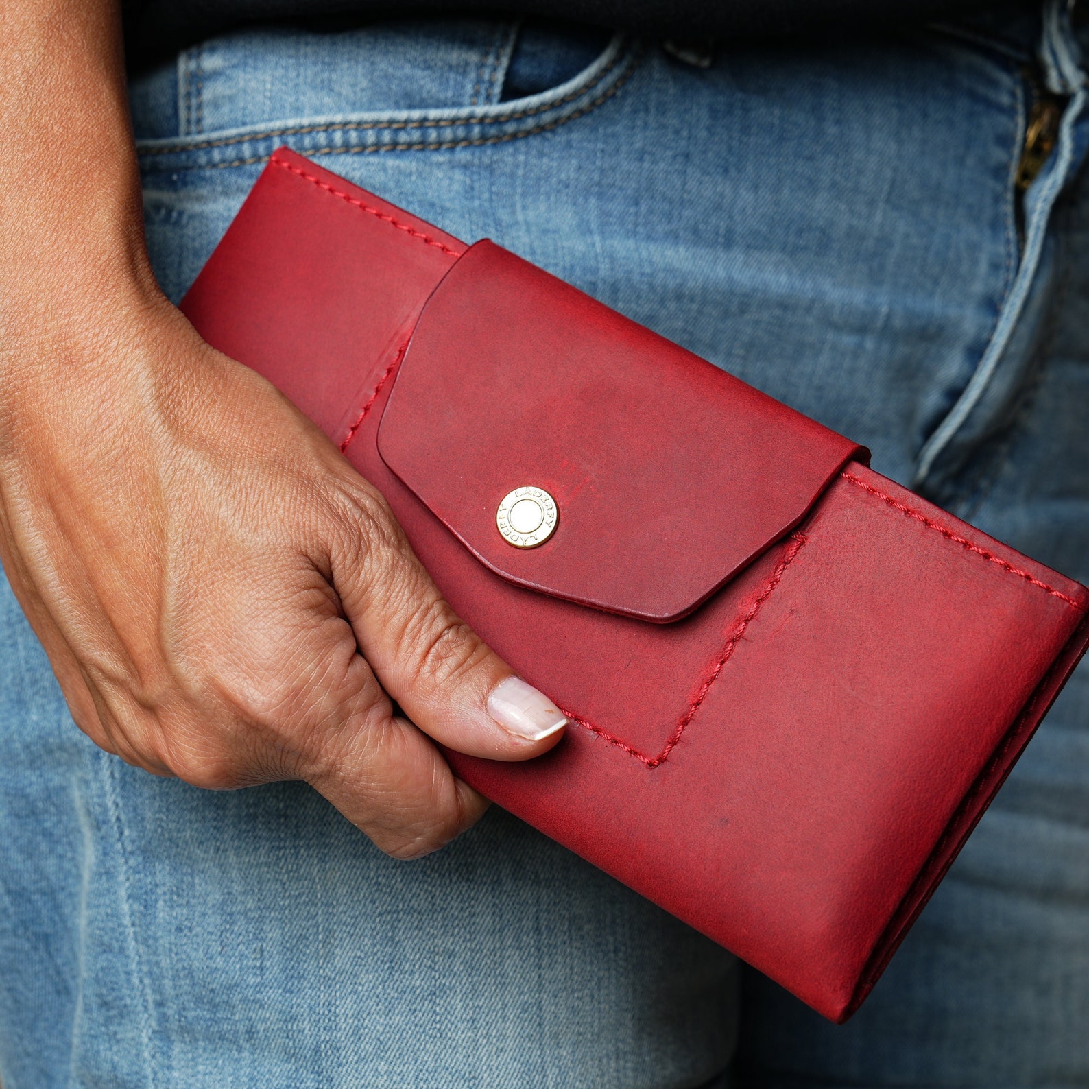 Leather Phone Wallet for Women Personalized Cell Phone Purse - Etsy