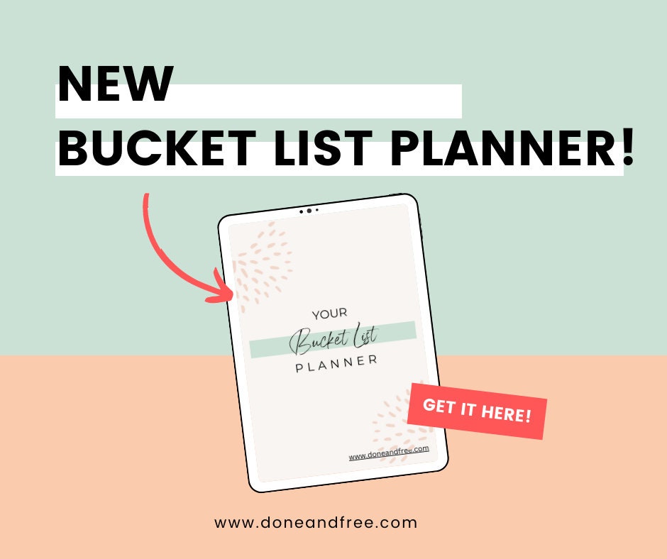 Bucket List Planner - Etsy