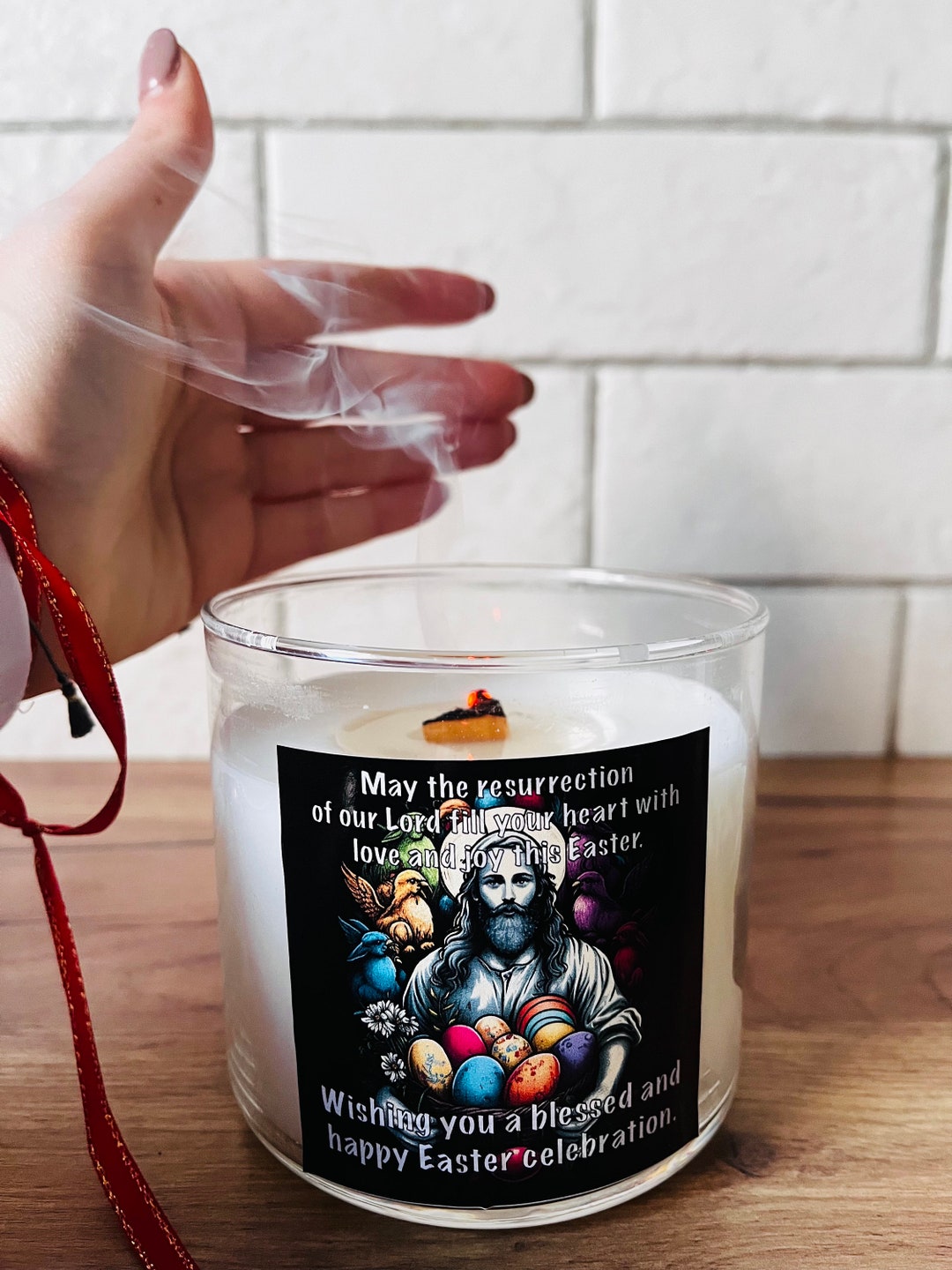 Easterblessings: Soy Wax Prayer Candle for Christians - Celebrating ...