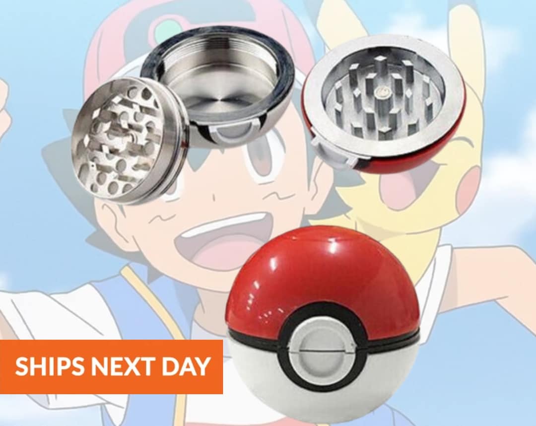Smokamon Pokeball Grinder Pokemon Herb and Spice Grinder With - Etsy