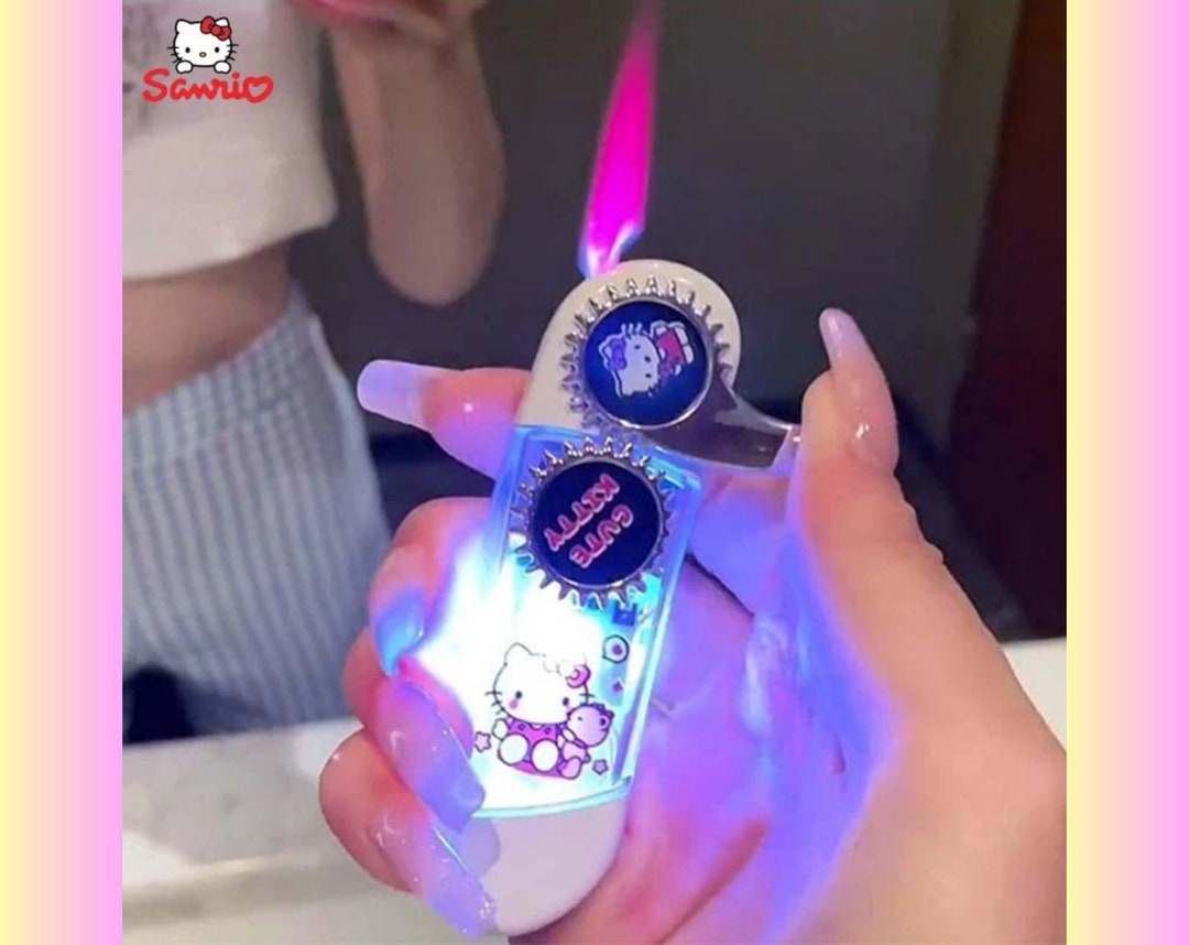 Hello Kitty Pink Flame Torch Lighter Hello - Etsy