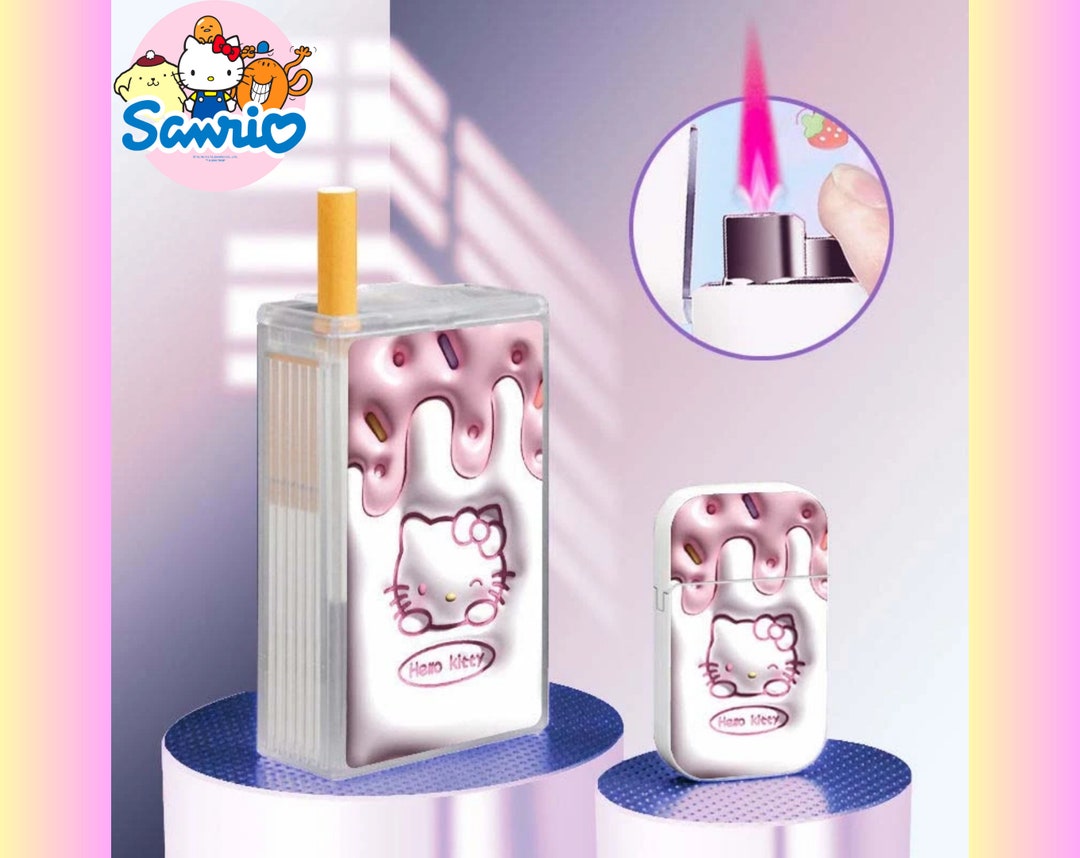 Hello Kitty Cigarette Case Torch Lighter 2-in-1 Cigarette - Etsy