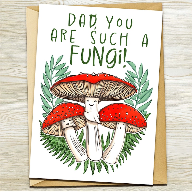 Fungi Dad Card - Etsy