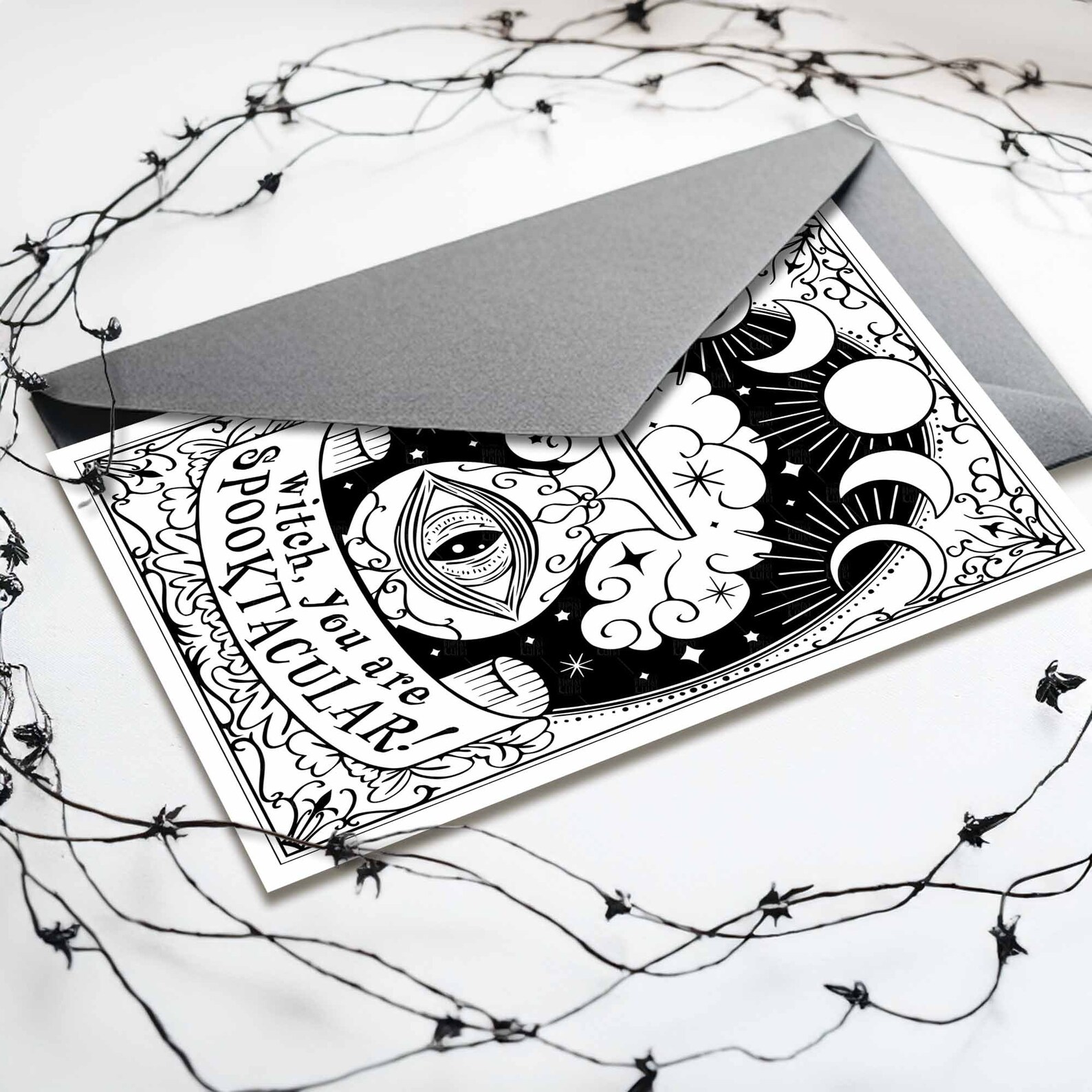 Everyday Card Gothic Greeting Card Just Because Funny Birthday Card ...