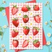 Everyday Card Strawberry Flower Greeting Card Just to Say Friendship ...