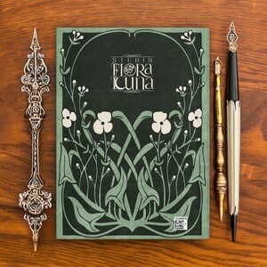 Custom Notebook Cottagecore Journal Personalized Art Nouveau Secret ...