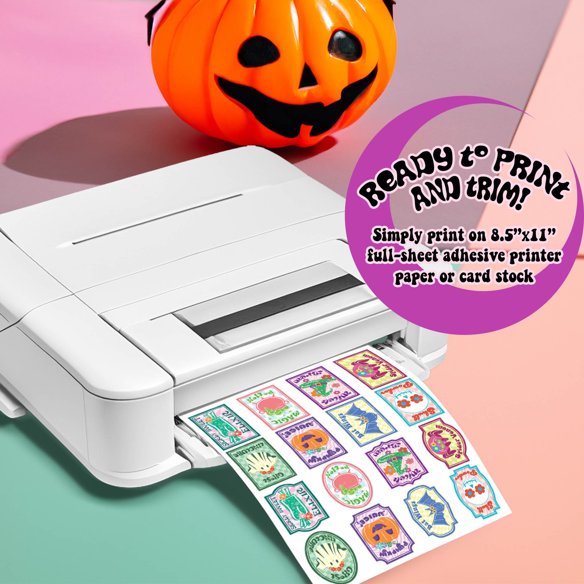 Potion Bottle Label Printable Cute Halloween Decoration Retro ...