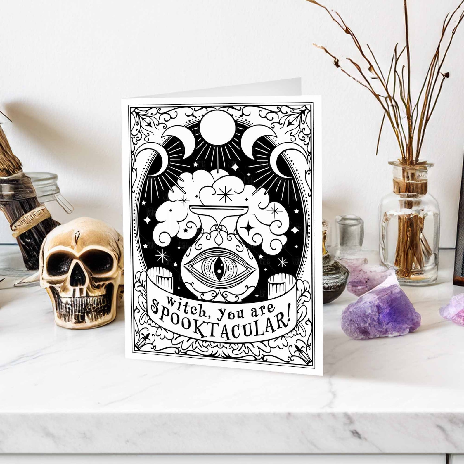 Everyday Card Gothic Greeting Card Just Because Funny Birthday Card ...