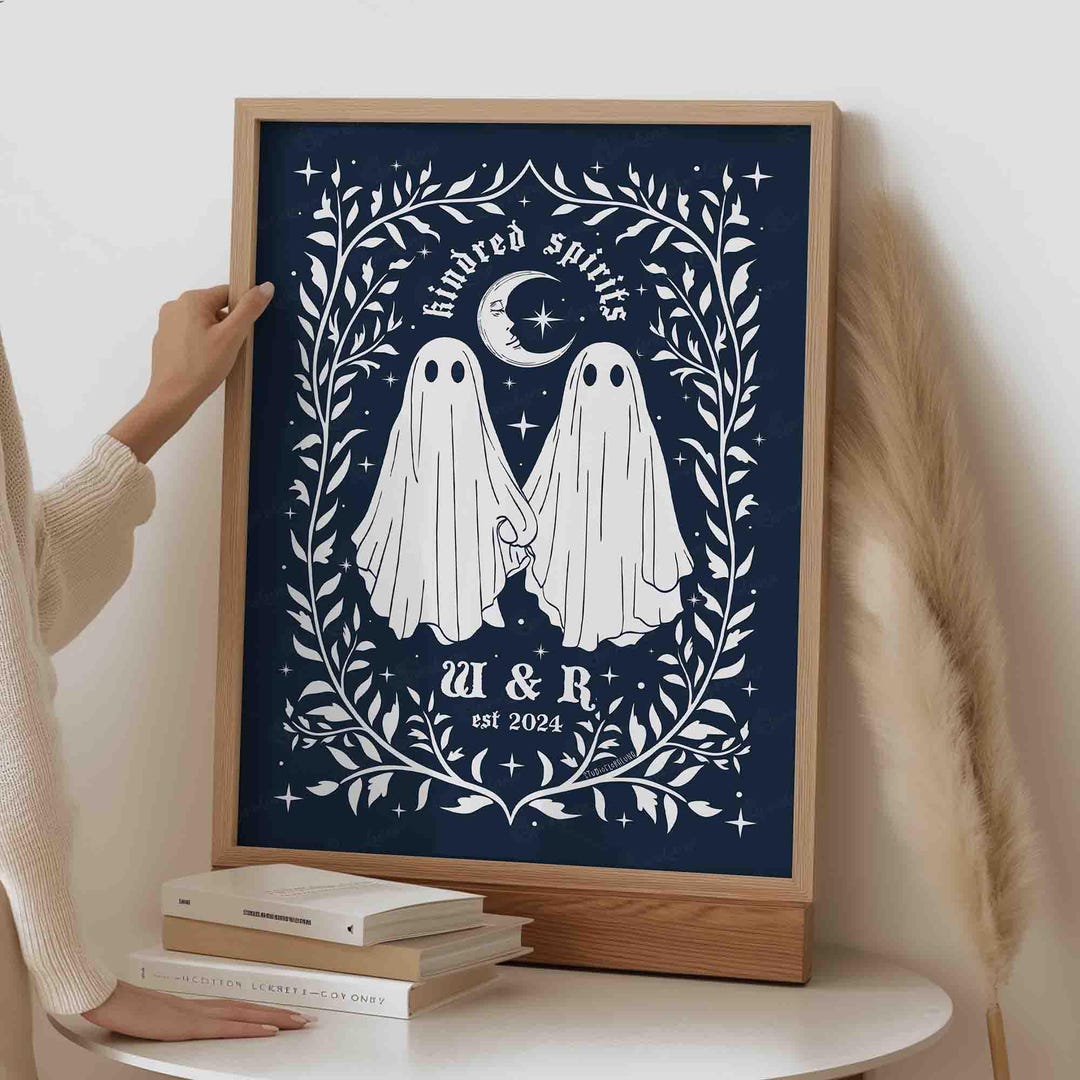 Custom Ghost Couple Art Unframed Kindred Spirit Print for Gothic Lovers ...