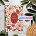Custom Notebook Floral Spiral Notebook Travel Diary Daily Journal Lined ...