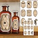 Apothecary Labels Set of 8 Vinyl Sticker Sheet Witch Potion Bottle ...