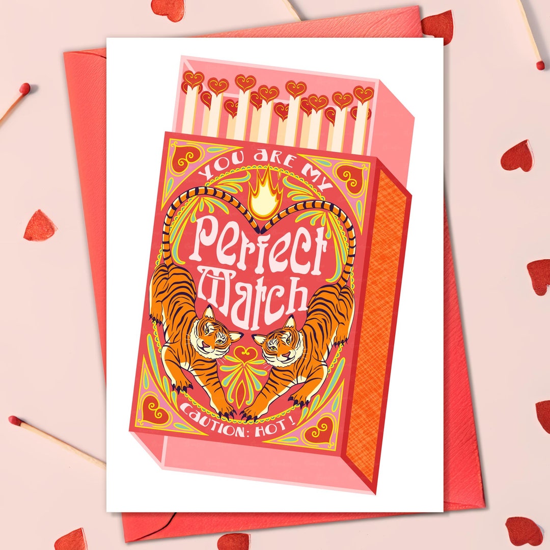 Perfect Match Card for Boyfriend I Love You Card Printable Wedding ...