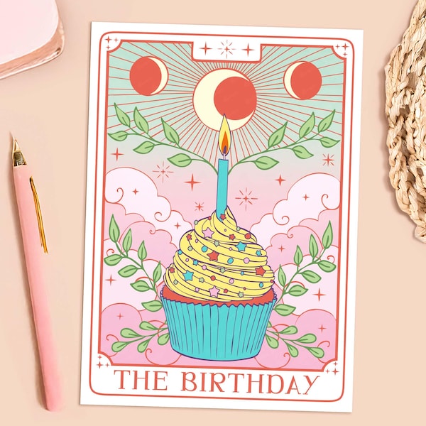 Tarot Birthday Card - Etsy