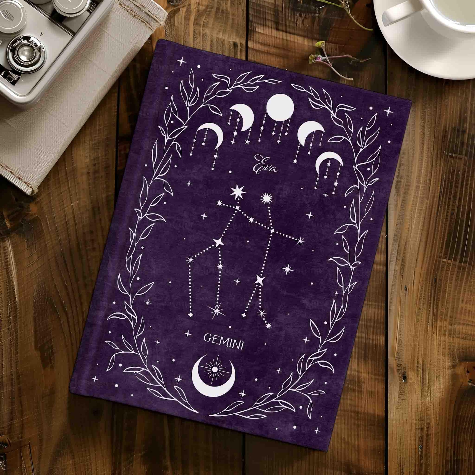 Custom Zodiac Star Constellation Notebook With Personalized Name Star ...